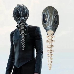 新品睡魔乳胶面具头套THE Sandman Mask万圣节舞会恐怖面罩-阿里巴巴