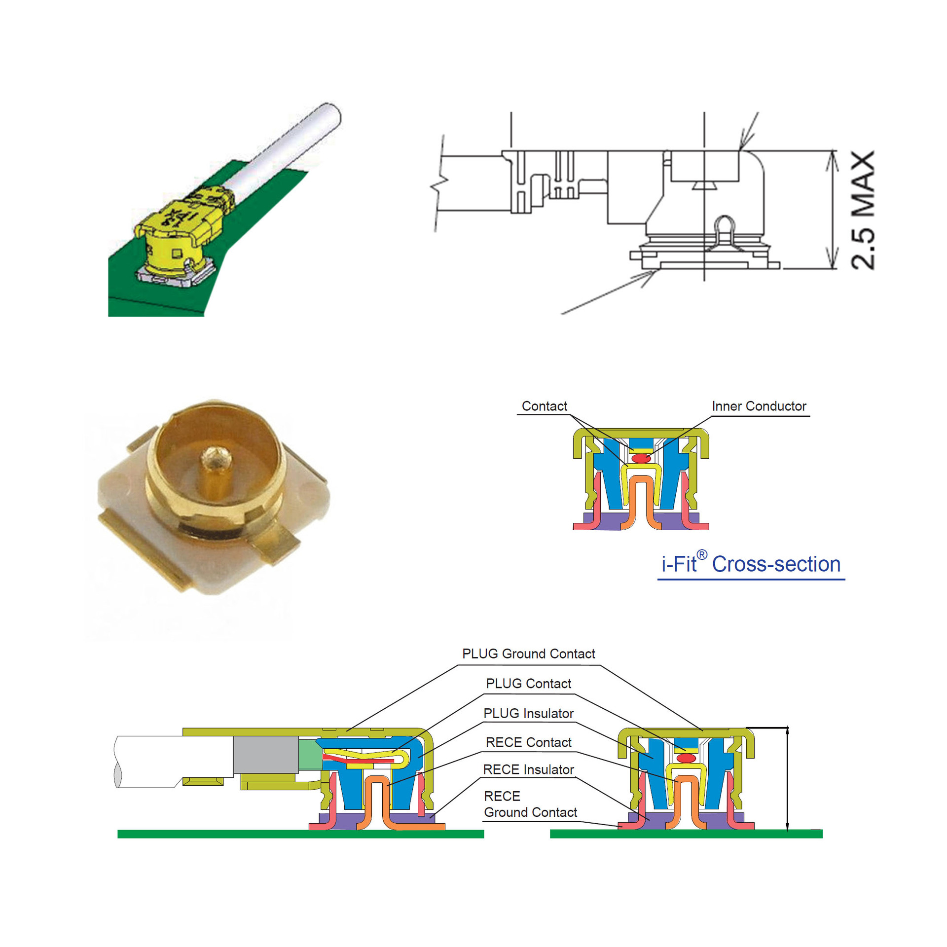 ipex板端 IPEX座子 天线座 1代板端 连接器-阿里巴巴