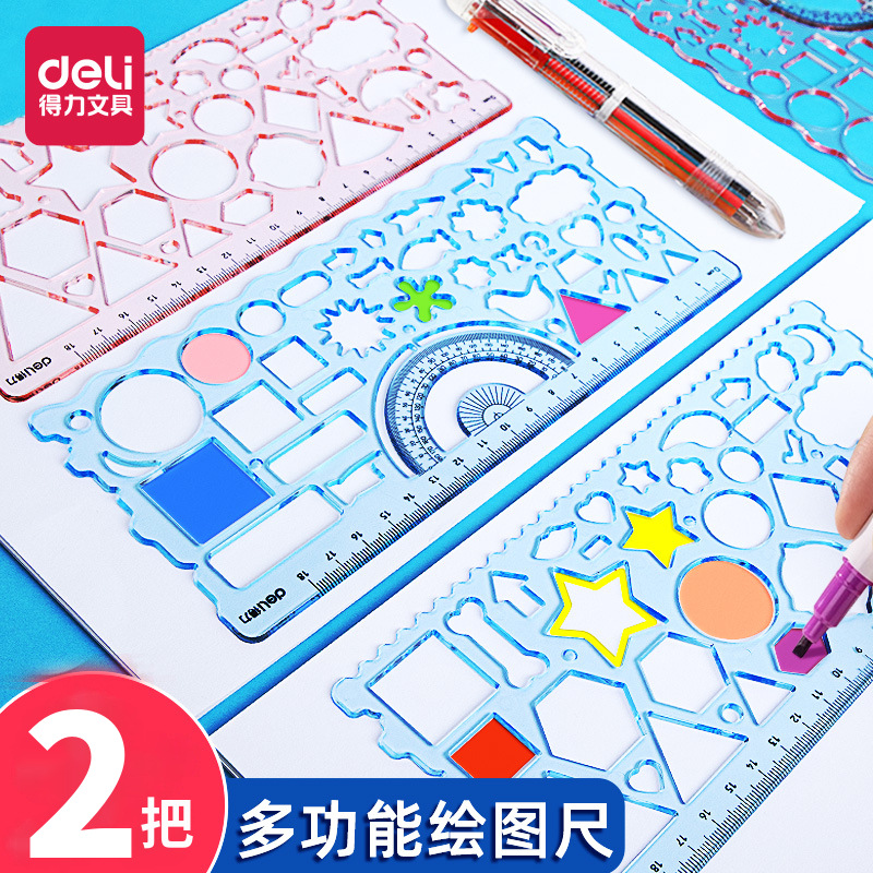 Deli multi-functional drawing ruler hand-written newspaper template ...