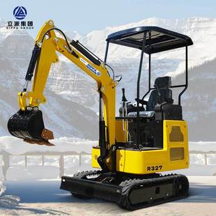 立派RIPPA定制R327小型挖掘机跨境多功能液压工程农两用破碎微挖-阿里巴巴
