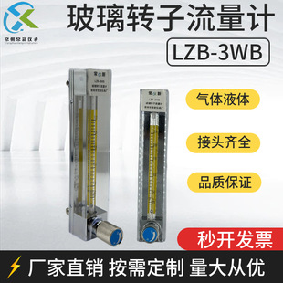 LZB-3WB玻璃转子流量计气体空气氮气氧气液体水传感器液体气体-阿里巴巴