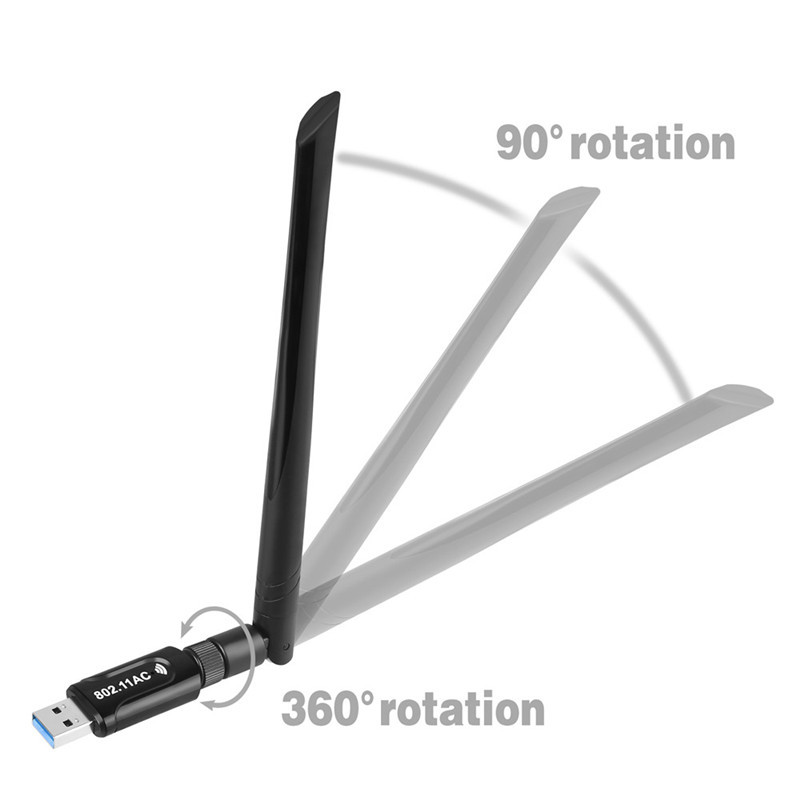 AC1200M无线网卡双频 USB3.0无线接收WiFi发射器 电脑USB外置网卡-阿里巴巴