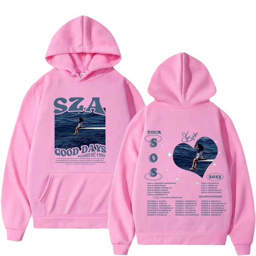 Cross-border Autumn and Winter SZA SOS Good Days2024 Concert Casual ...