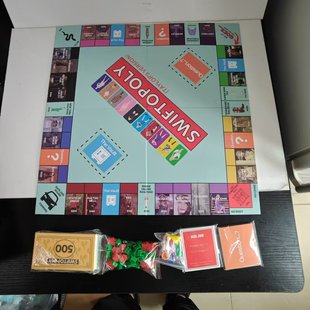 SWIFTOPOLY - TS 'Swiftie' 大富翁棋盘游戏适合朋友有趣饮酒游戏-阿里巴巴