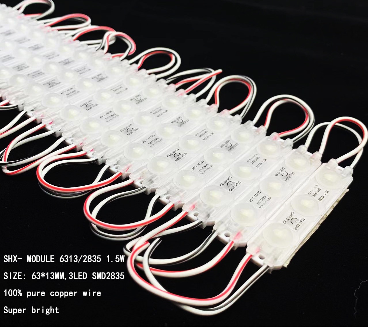 LED6313超声波模组2835大芯片1.5W 模组 内发光户外防水 灯箱光源-阿里巴巴