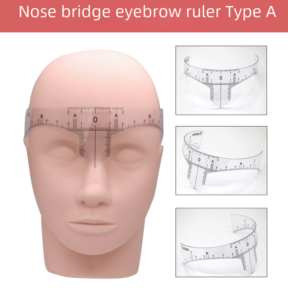 Tattoo mask ruler standard ruler tattoo eyebrow positioning ruler ...