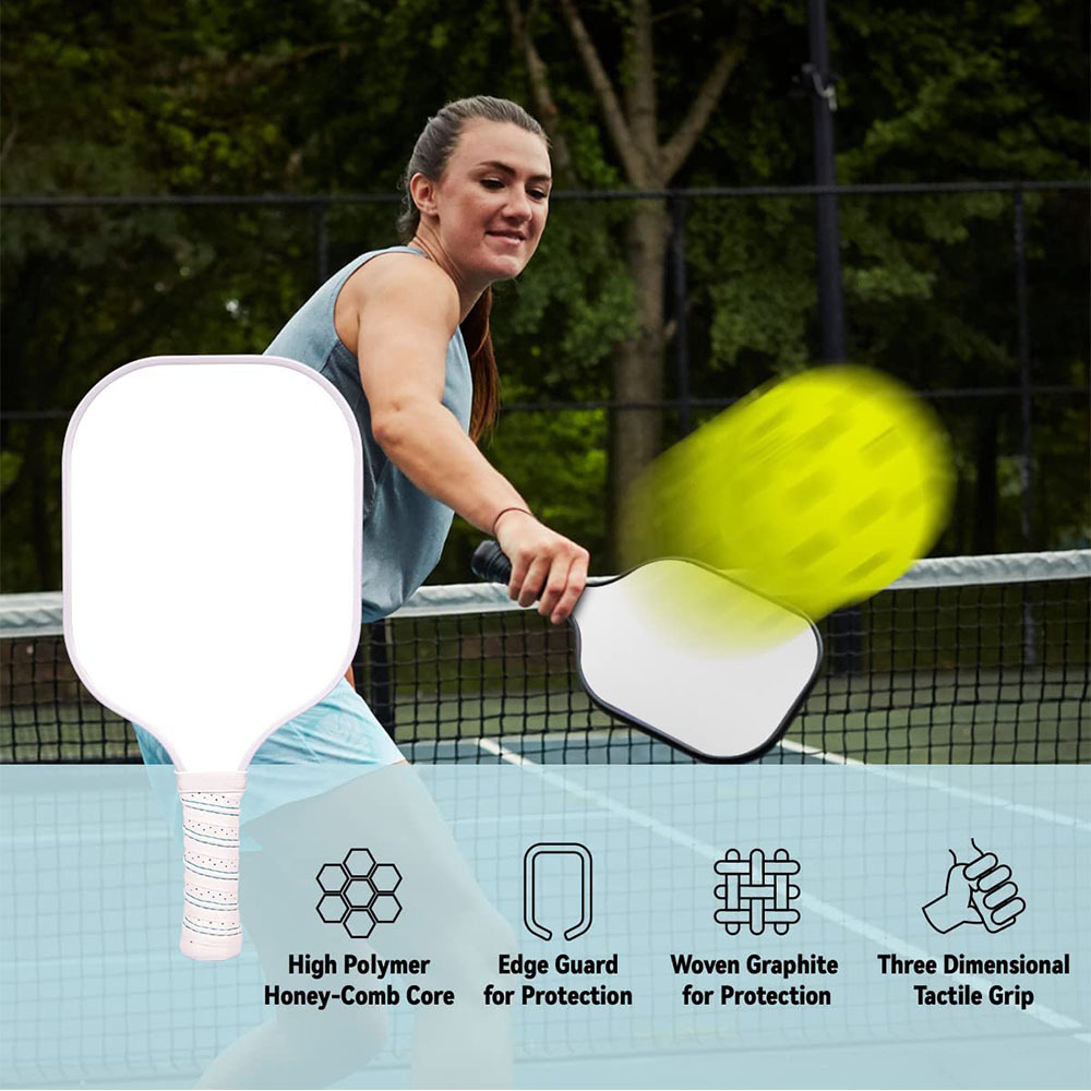 碳纤维匹克球拍手胶套装 蜂窝碳纤专业运动拍 Pickleball Paddles-阿里巴巴