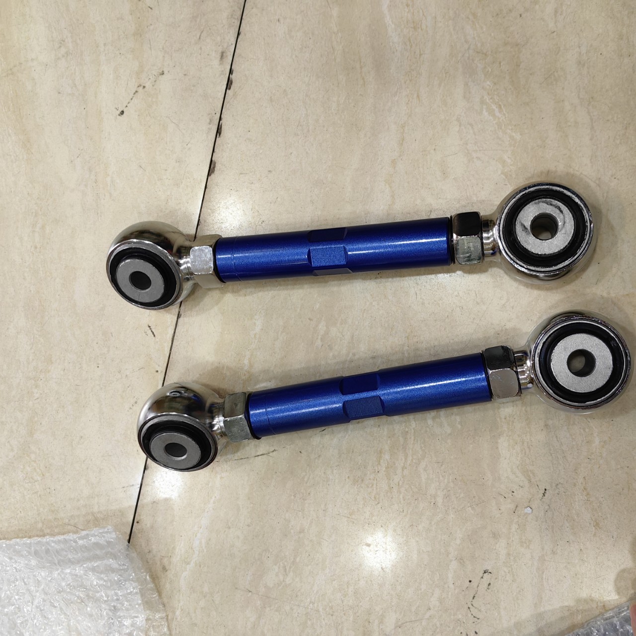 适用于特斯拉 Model X S后轮可调外倾角前束角拉杆可调整臂外八-阿里巴巴