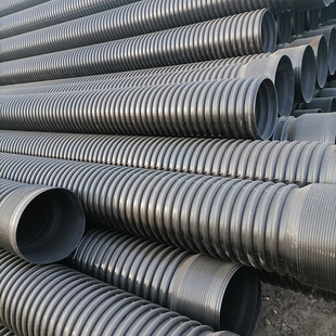 西安联塑sn10 dn600 hdpe黑色双壁波纹管 市政排水排污-阿里巴巴