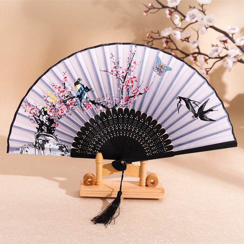 2pcs Ancient Hanfu fairy dress Folding Fans for women girls Chinese ...