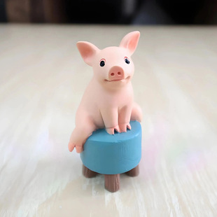 跨境新品Cute little pig statue可爱的小猪雕像树脂工艺品小摆件-阿里巴巴