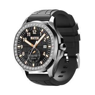 华强北新款智能手表G14 STAR女士镶钻蓝牙通话NFC户外运动私模-阿里巴巴