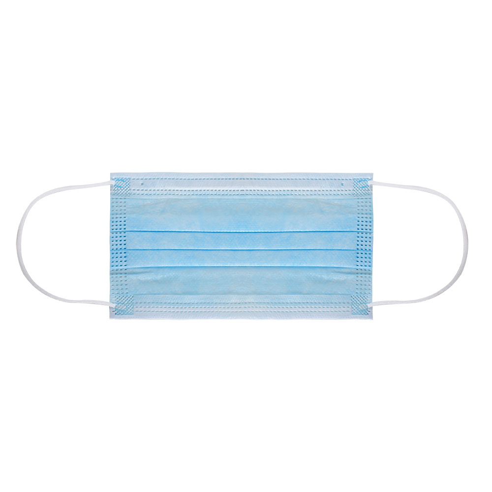 Medical disposable mask adult blue three-layer mask thickness 50 PCs ...