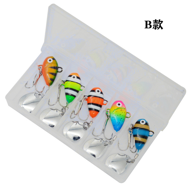 跨境10g VIB复合旋转亮片铅鱼套装5只嗓音亮片拟饵假饵渔具-阿里巴巴