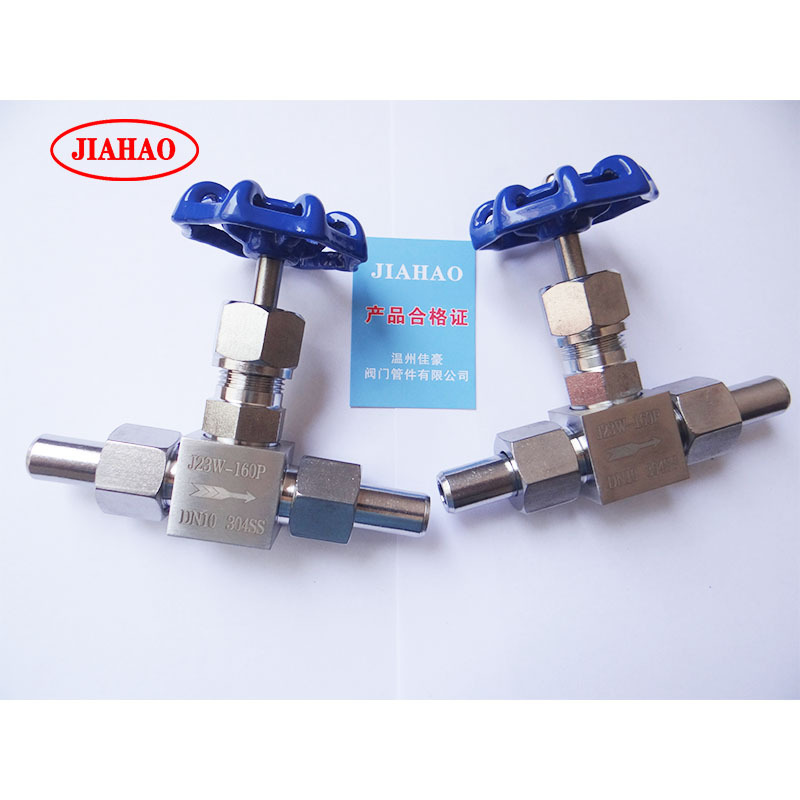J23W-16P不锈钢外螺纹针型仪表截止阀 带活接头焊接短管针形阀-阿里巴巴