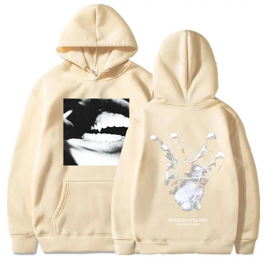 Y2k Sweatshirts Playboi Carti Music Album Whole Lotta Print-阿里巴巴