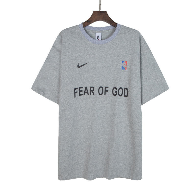 正确版本FOG FEAR OF GOD三方联名NBA潮牌宽松短袖T恤男篮球高街-阿里巴巴