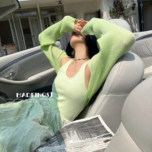 MADEINOST广州十三行2023女装新款夏季防晒披肩冰丝针织开衫外搭-阿里巴巴