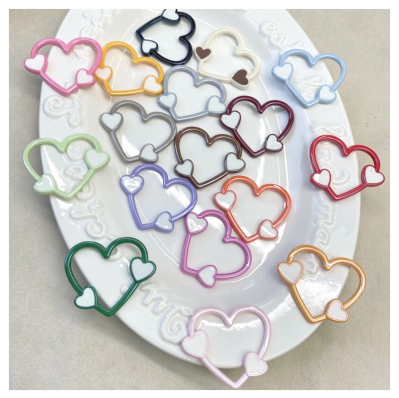 亚克力烤漆新款无孔镂空大爱心diy/手机链搭配饰品配件材料批发-阿里巴巴