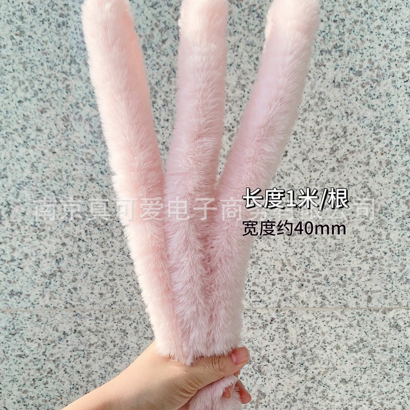 Factory Direct Supply 40mm Big Rabbit Hair Twist Rod Plush Wool Tool ...