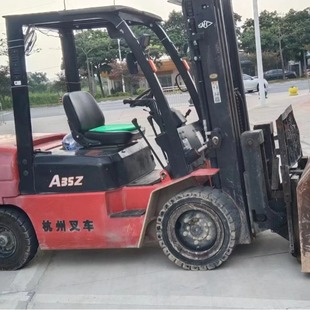 杭叉A35Z系列3.5吨门架3节升高4.5米配斗柴油叉车出售-阿里巴巴