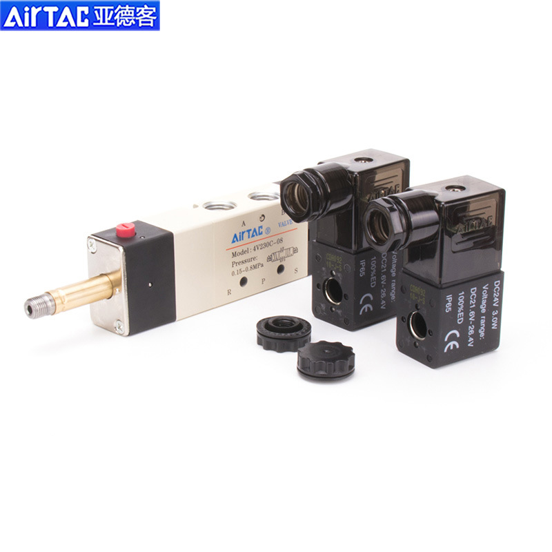 Airtac亚德客电磁阀4V130C-06/4V230C-08/4V330C-10/4V430-15/DC2-阿里巴巴