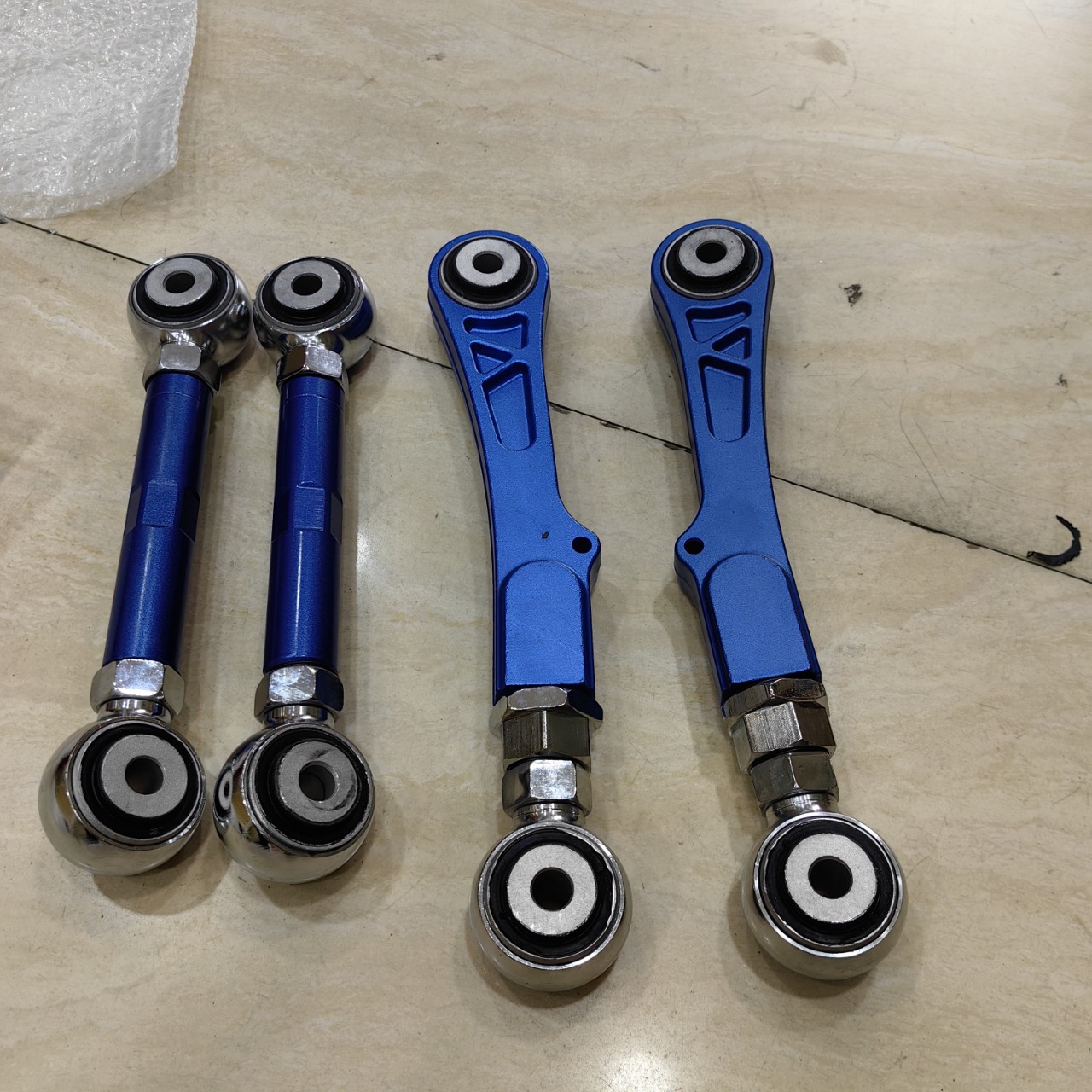 适用于特斯拉 Model X S后轮可调外倾角前束角拉杆可调整臂外八-阿里巴巴