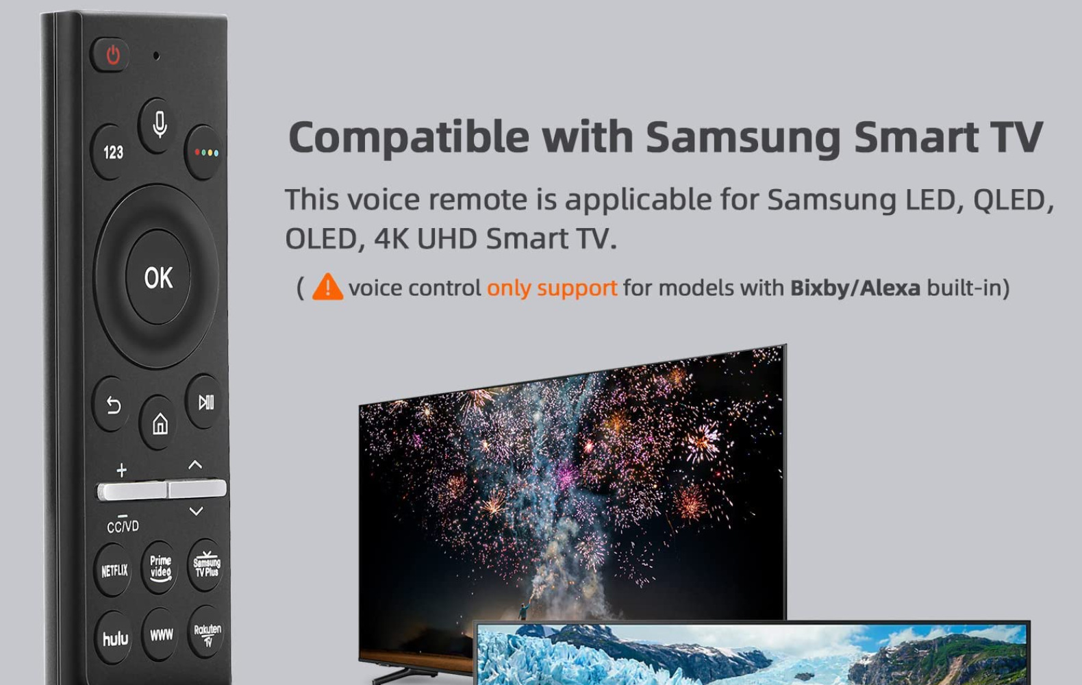 适用三星蓝牙语音电视遥控器SM-A6 SM-B6 SM-C6 SAMSUNG Voice Re-阿里巴巴