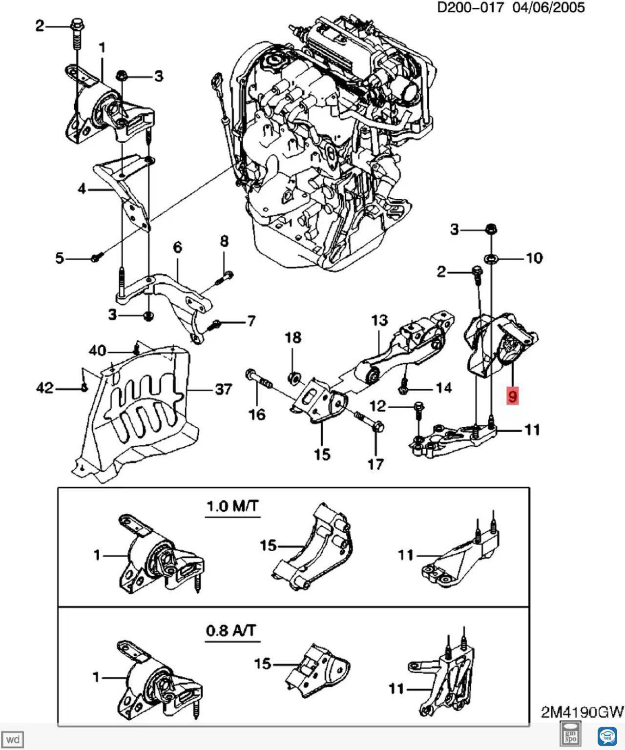 96484909适用于雪佛兰Spark大宇变速箱悬置 波箱脚胶 发动机脚胶-阿里巴巴