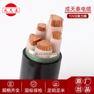 成天泰电力电缆YJV3*300+2*150平方 铜芯交联聚氯乙烯电力电缆线-阿里巴巴