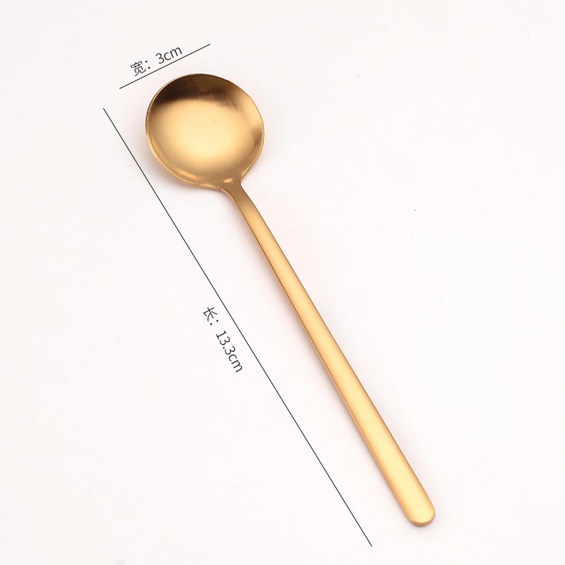 Cross border 304 stainless steel creative stirring coffee spoon ...