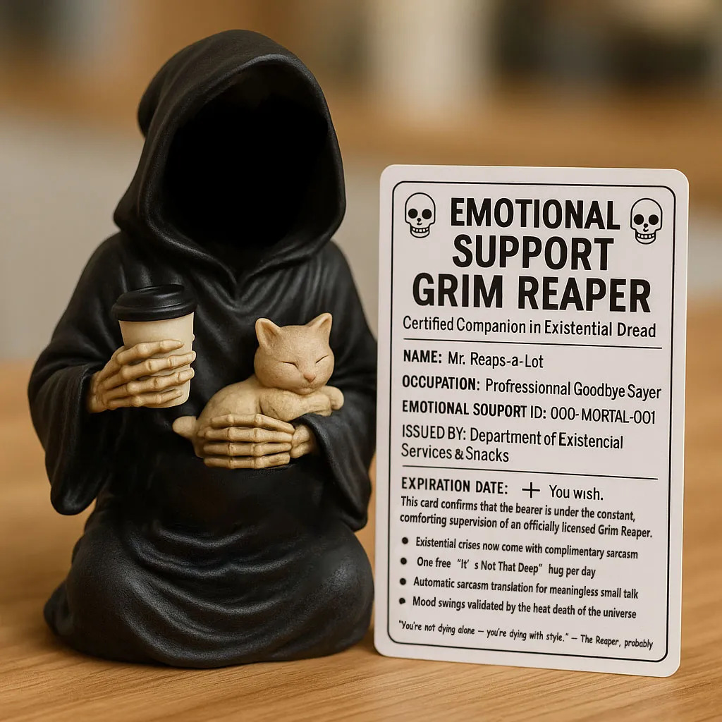 Emotional Support Grim Reaper Figurine情感支持死神雕像摆件-阿里巴巴