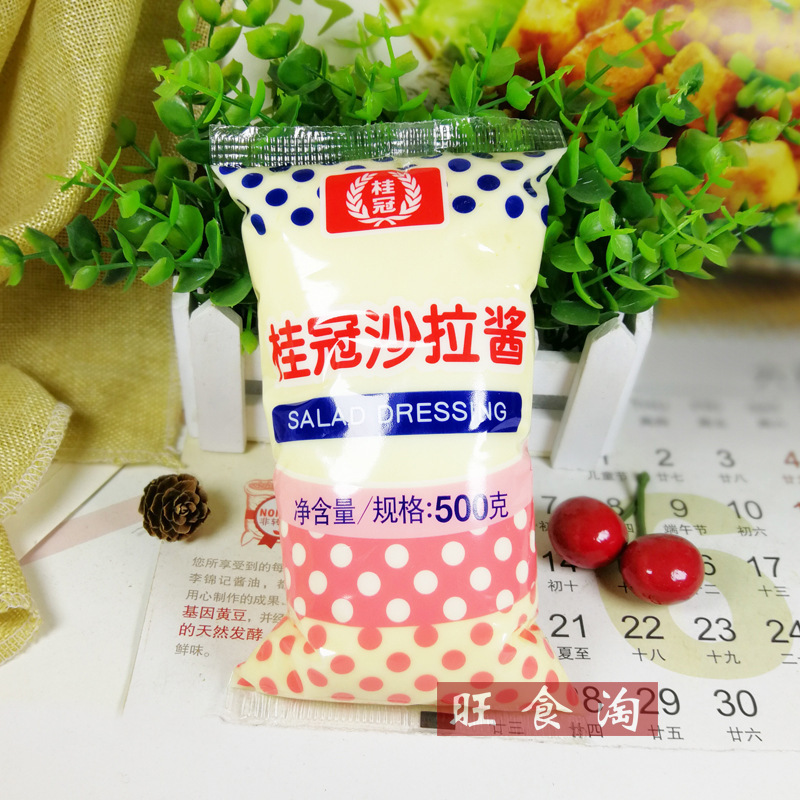 桂冠沙拉酱500g*30包整箱批发日韩料理水果蔬菜沙拉色拉酱-阿里巴巴