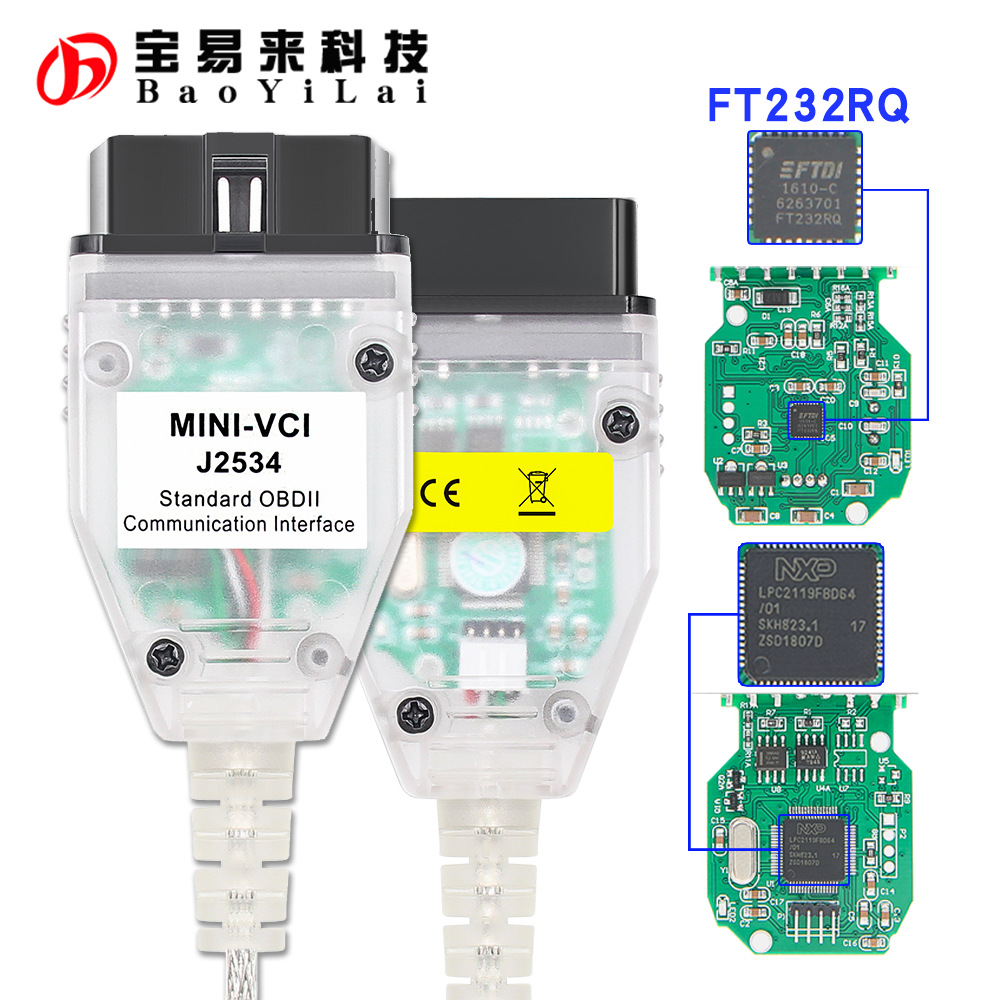 Mini VCI V18 for toyota丰田诊断线 Techstream FTDI FT232RQ RL-阿里巴巴