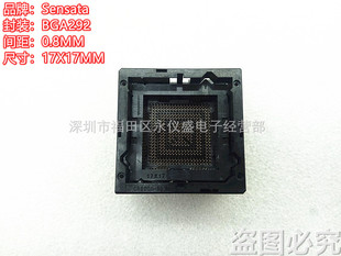 BGA292烧录座 0.8mm间距 17x17mm 老化座 弹压式 测试座 IC插座-阿里巴巴