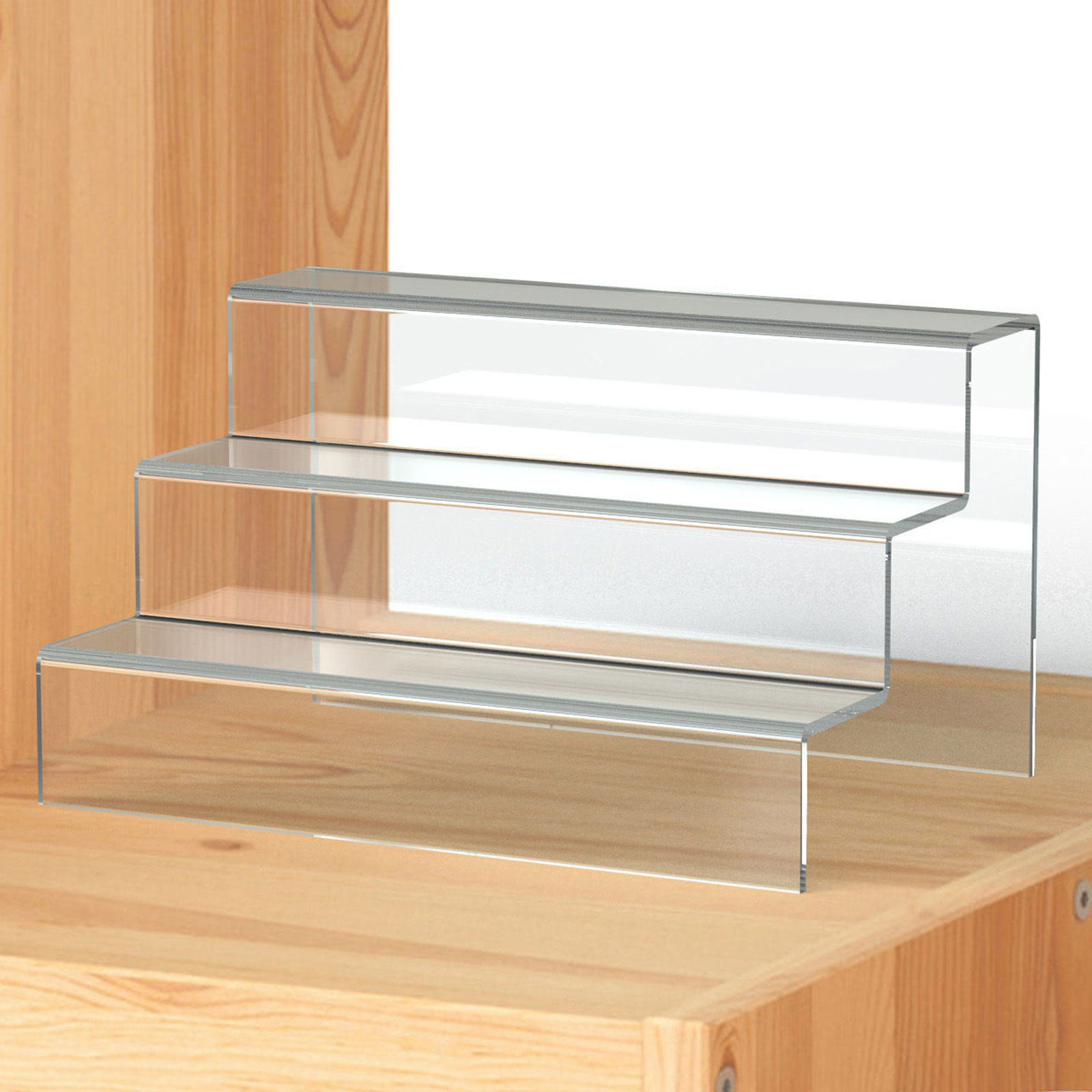 亚克力展示架制品透明多层摆件陈列展架加厚展示台亚克力展示阶梯-阿里巴巴