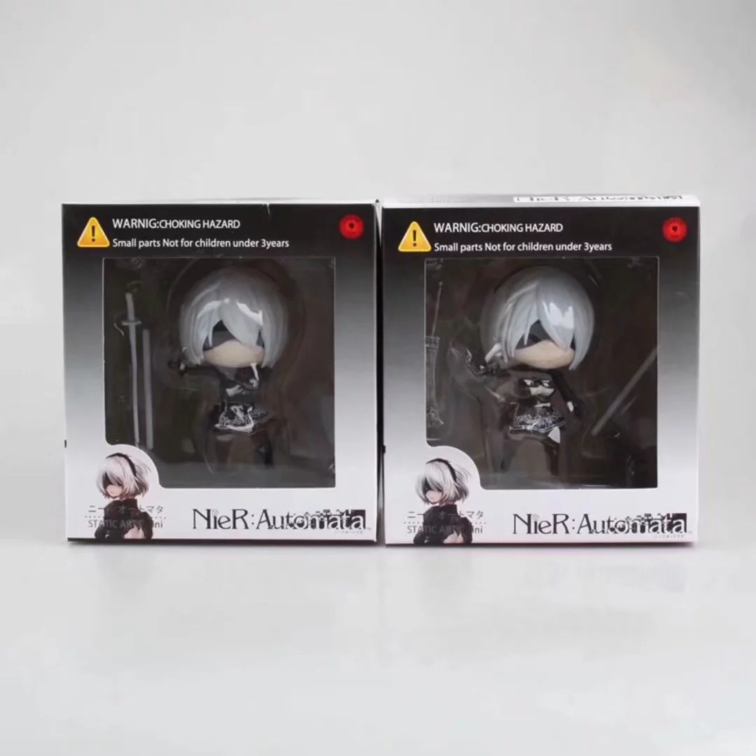 尼尔 机械纪元 Q版2B小姐姐 黑刀 白剑 Q版 游戏周边 手办-阿里巴巴