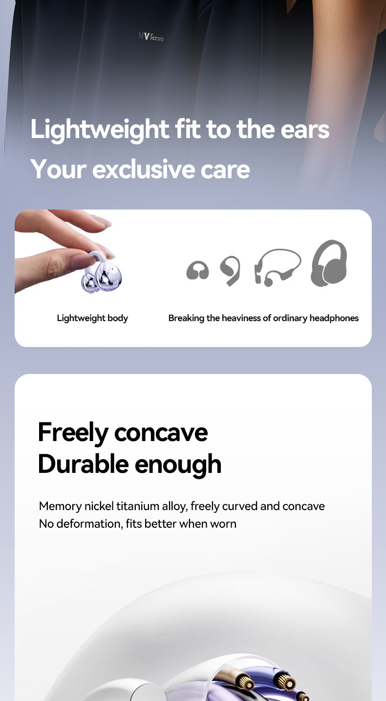 M91跨境新爆款耳夹式蓝牙耳机超长续航TWS无线对耳Ai翻译蓝牙耳机-阿里巴巴