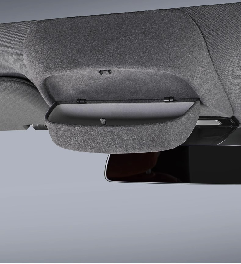 理想L6/L7/L8L9/ONE车载天窗翻毛皮眼镜盒墨镜收纳夹改装汽车用品-阿里巴巴