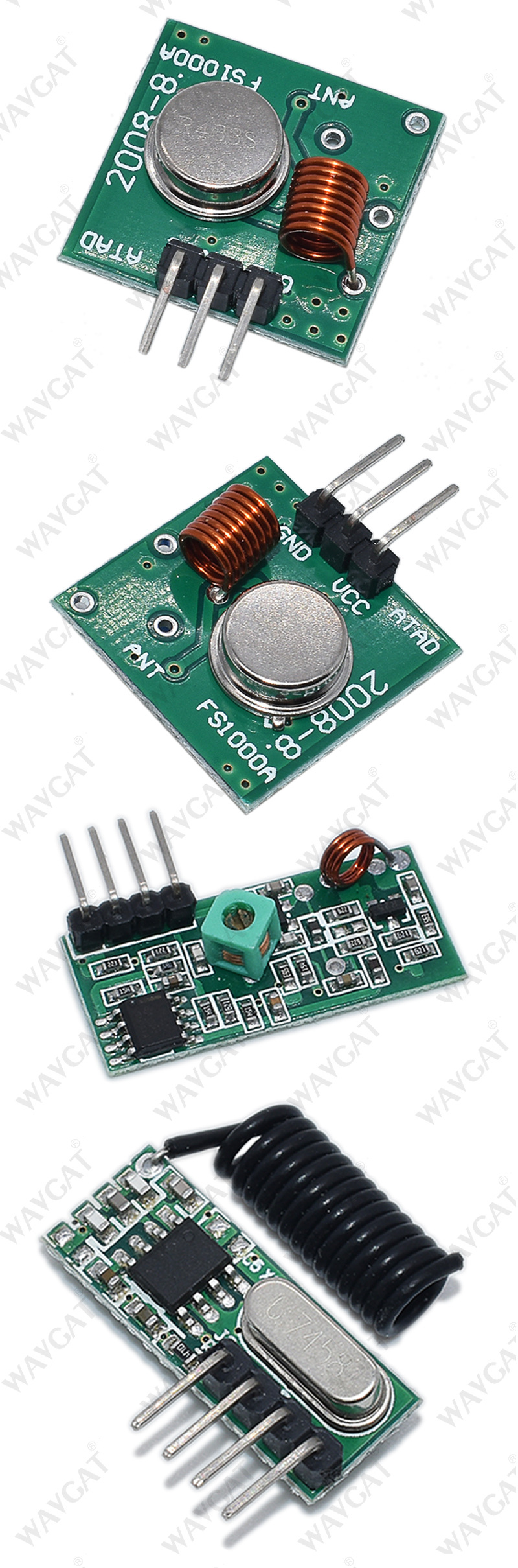 315M 433M 接收模块 发射模块 315/433MHZ频率无线收发模块超再生-阿里巴巴