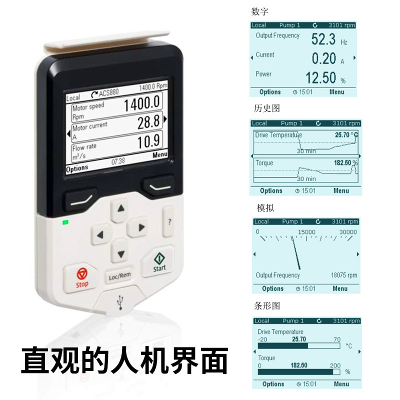 ABB变频器ACS880-01系列直接转矩控制型ACS880-01-105A-3正品现货-阿里巴巴