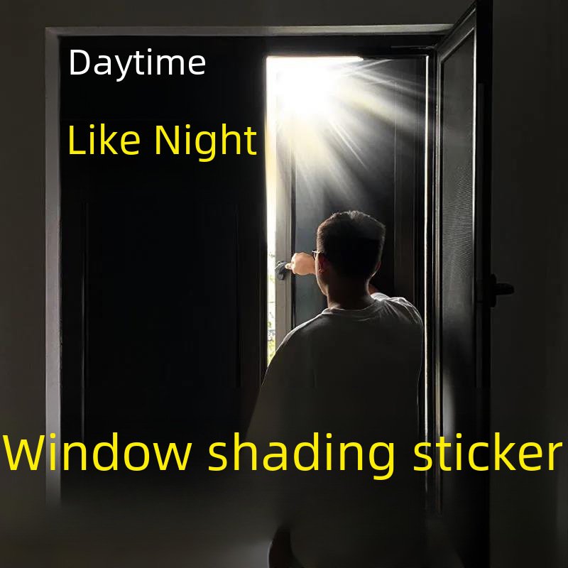 Thickened Black Glass Film Window Sticker Shading Heat Insulation Film ...