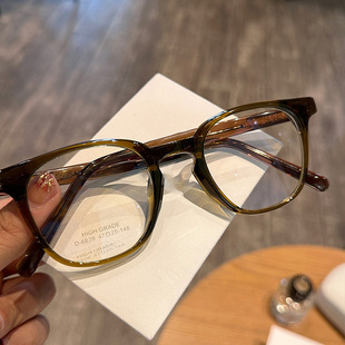 复古文艺防蓝光眼镜小框插芯板材脚眼镜架男士可配近视眼镜D6839-阿里巴巴