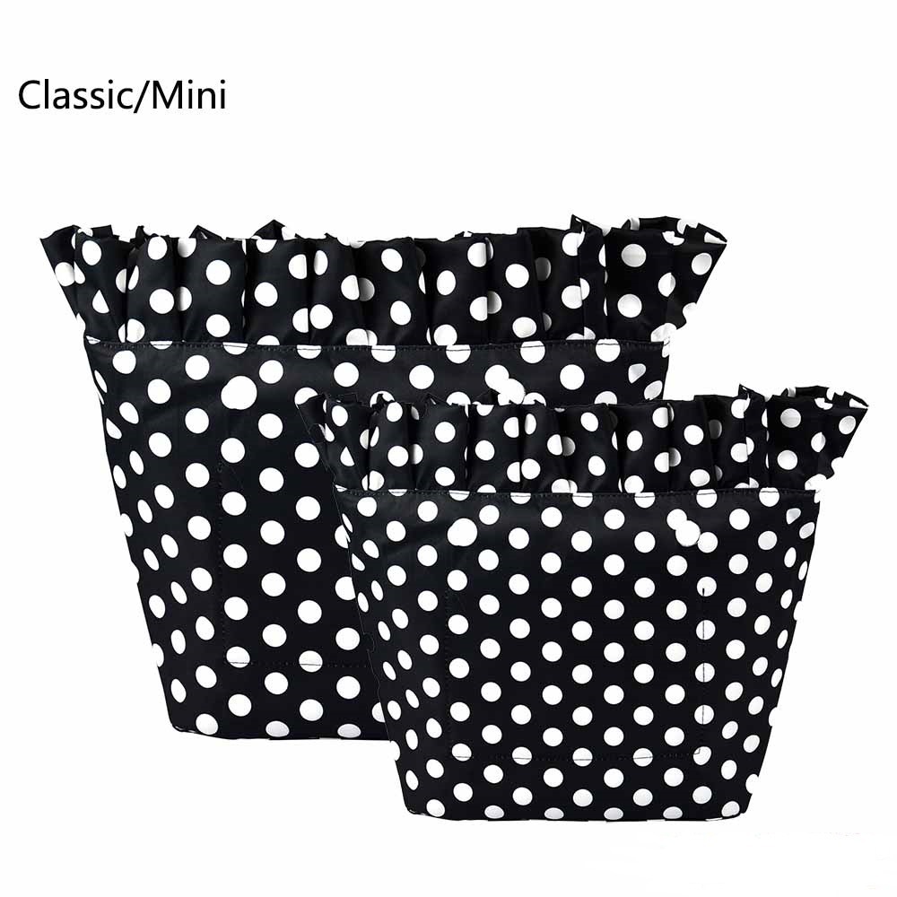 新斜纹布带褶皱印花内衬女士包大小号 obag Classic Mini 包-阿里巴巴