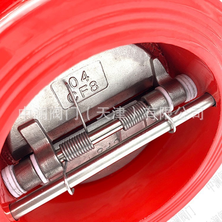 蝶式止回阀DH77X-10/16Q 常温常压对夹 现货 国标逆止阀 球墨铸铁-阿里巴巴