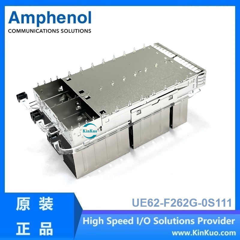 Amphenol OSFP-RHS 1x2 Cage屏蔽罩(带散热器) UE62-F262G-0S111-阿里巴巴