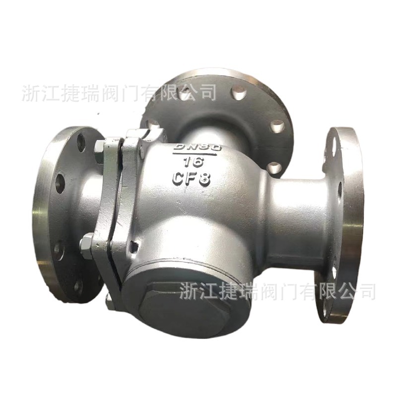 Q44F-16C铸钢L型直角三通球阀不锈钢Q45F-16P换向T型三通法兰球阀-阿里巴巴
