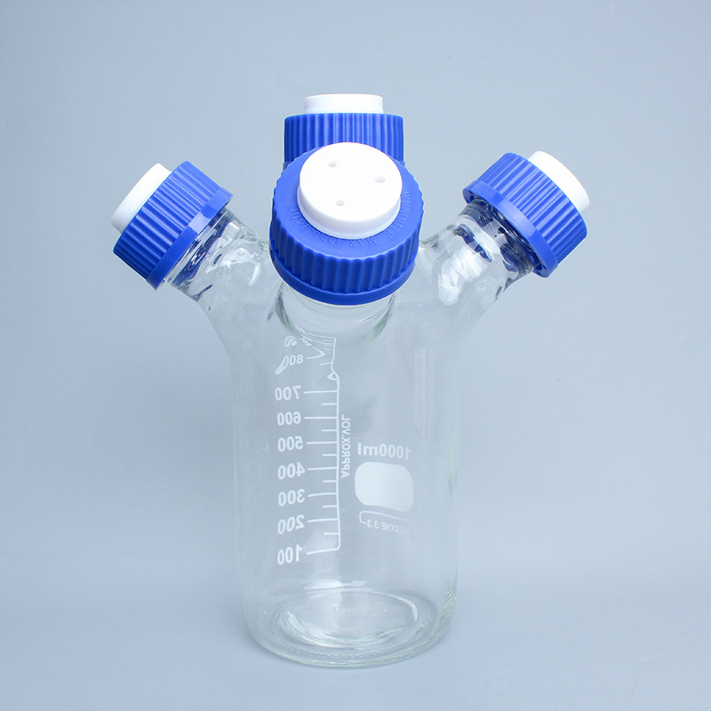 GL45蓝盖流动相溶剂瓶4口高效液相溶液瓶色谱瓶溶剂瓶HPLC试剂瓶-阿里巴巴