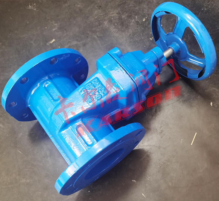 卡尔森Z45X-10/16Q法兰球墨铸铁dn100污水弹性座暗杆 软密封闸阀-阿里巴巴