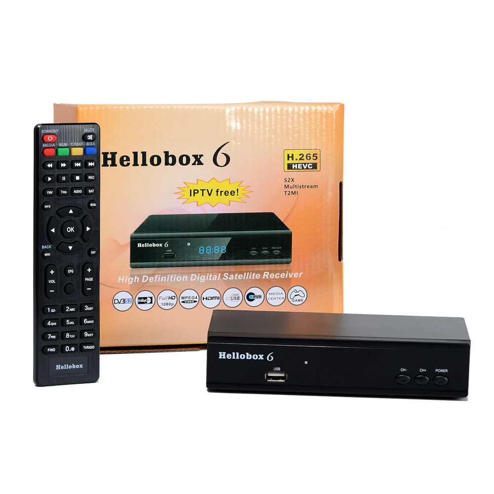 Hellobox 6 RJ45 H.265 S2X compatible V5 PLUS Hello box